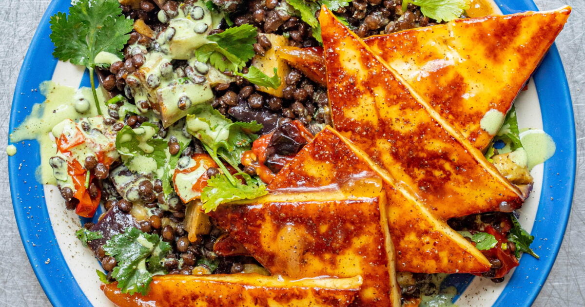 Caramelised Paneer & Coconut Lentil Salad | Mob